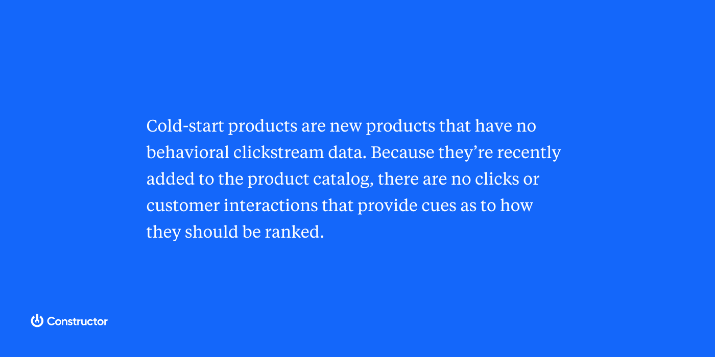 Cold-Start Products: How Constructor Ranks New Products Without Clickstream