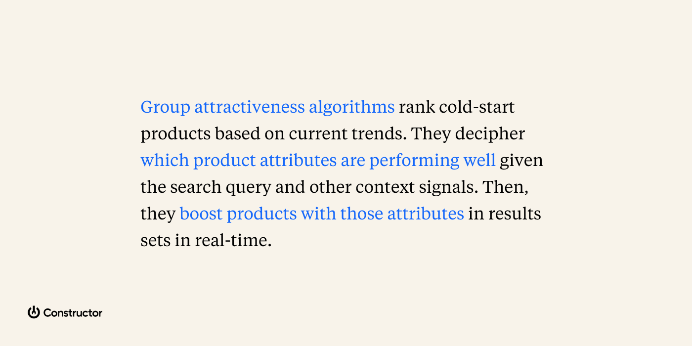 Cold-Start Products: How Constructor Ranks New Products Without Clickstream